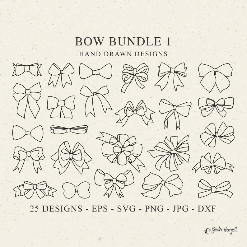 Bow Plotter Files SVG DXF PNG Girl Hairbow Cricut Brother - Etsy