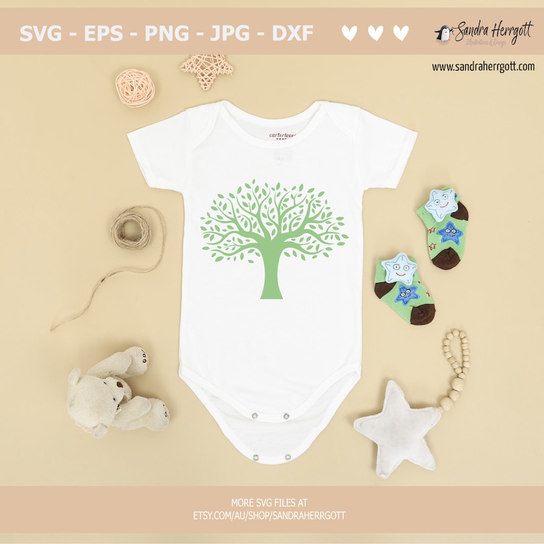 Oak Tree Plotter File SVG DXF PNG Leaves Cricut Brother Canvas - Etsy