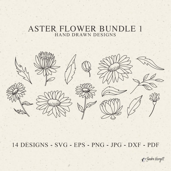 Aster Flower - Etsy