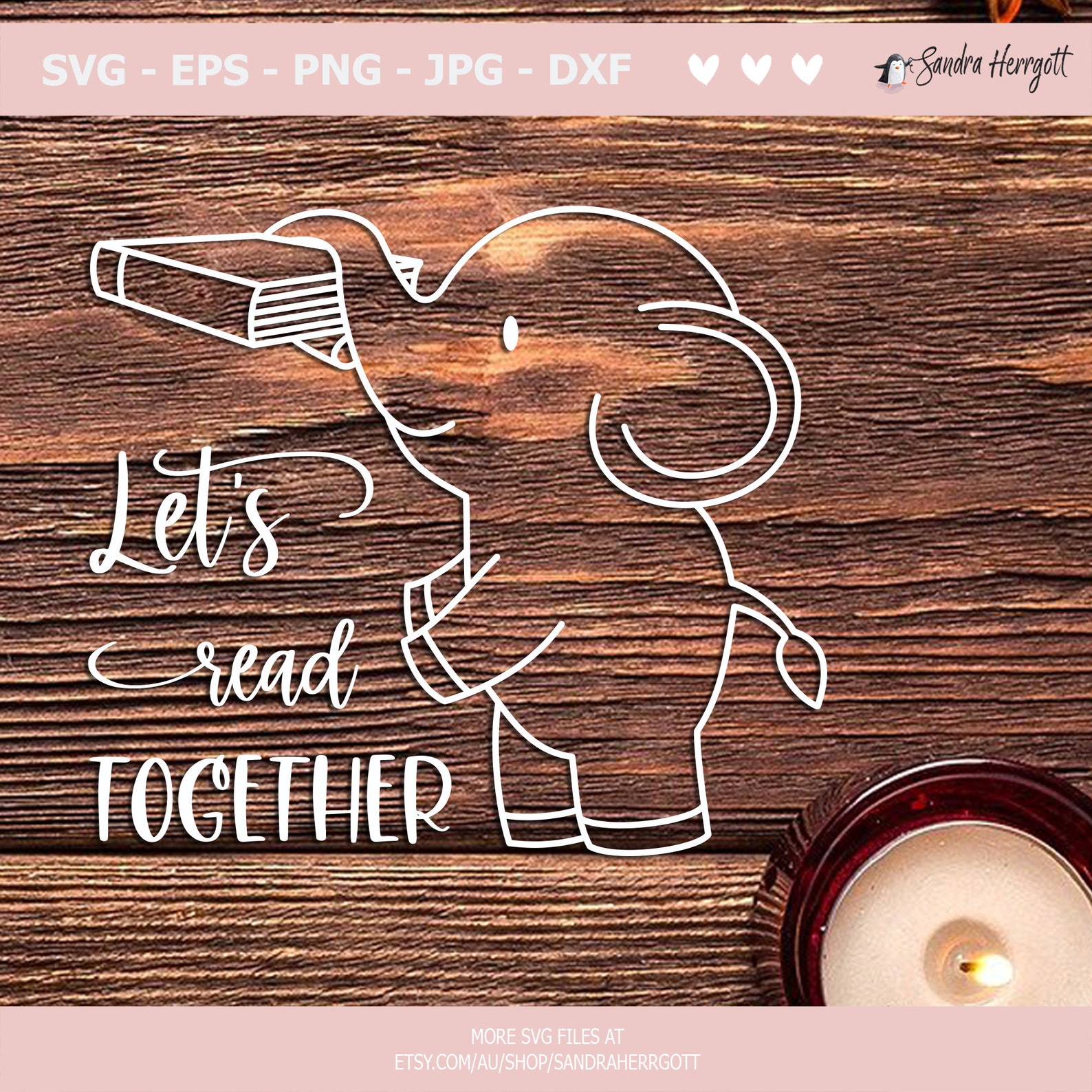 Animal Book Lover Svg Bundle Bear Reading Cricut Cute Cat Book | Etsy