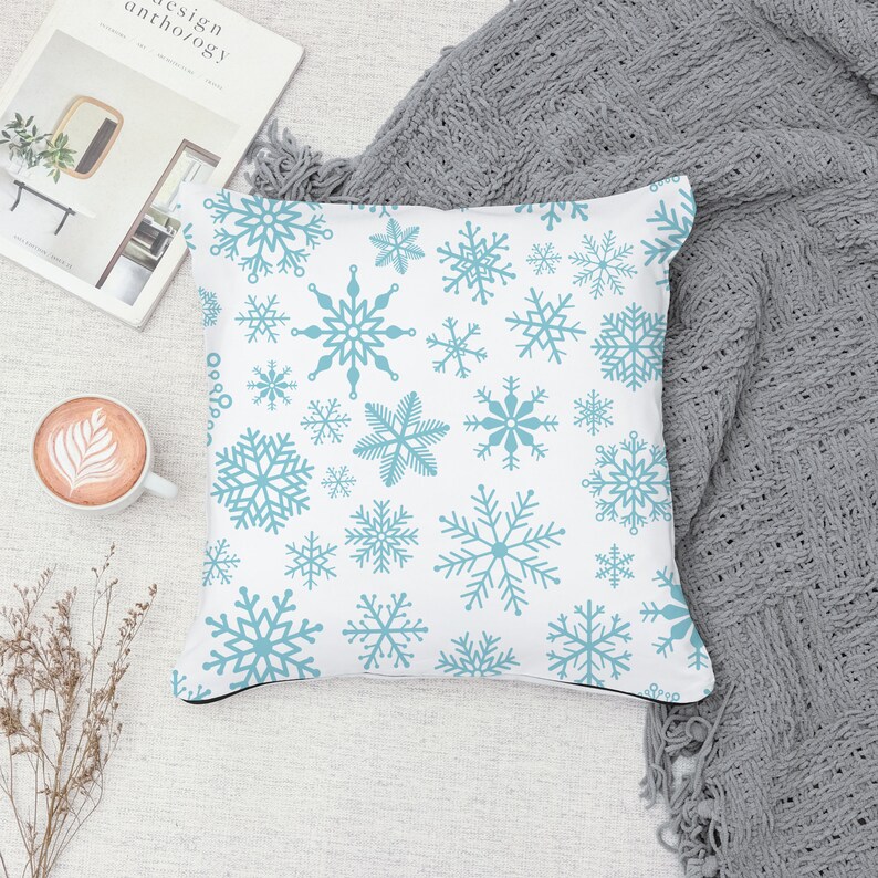 Snowflake Seamless Pattern SVG Plotter File Dxf Png Eps Jpg Winter ...