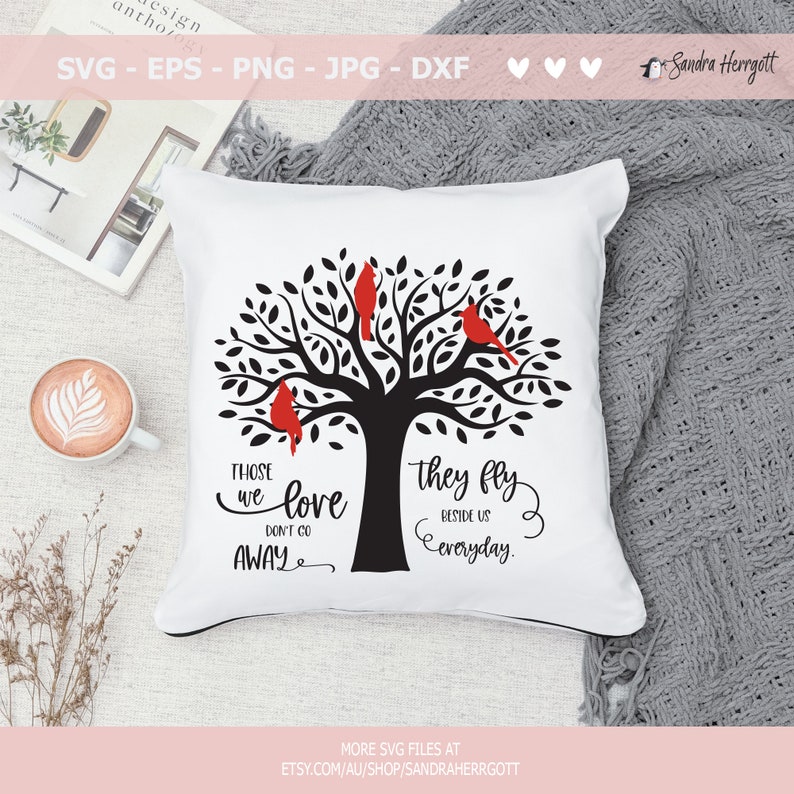 Cardinal Memorial Quote Plotter File Svg Dxf Png Jpg Bird - Etsy