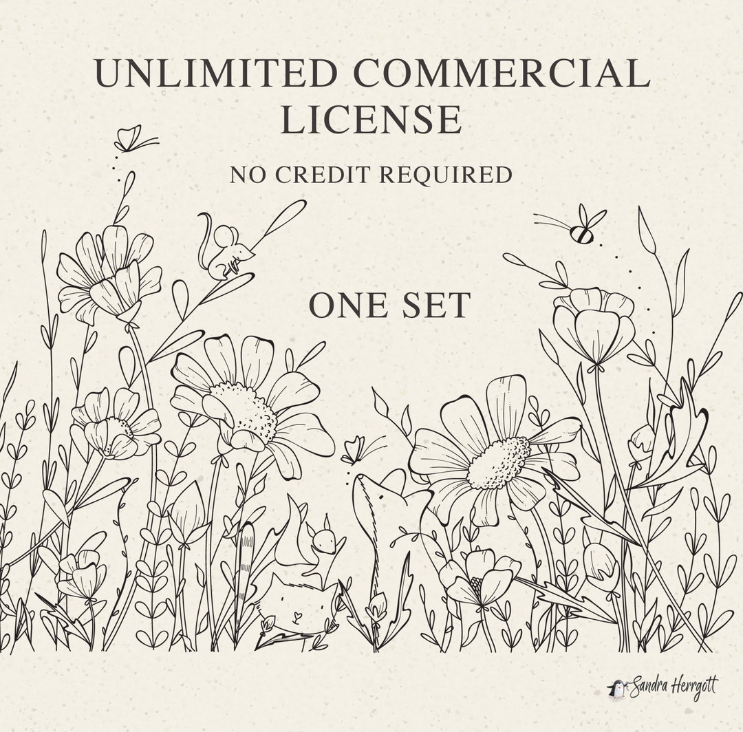Unlimited Commercial License for One Set, No Credit Required, for ...