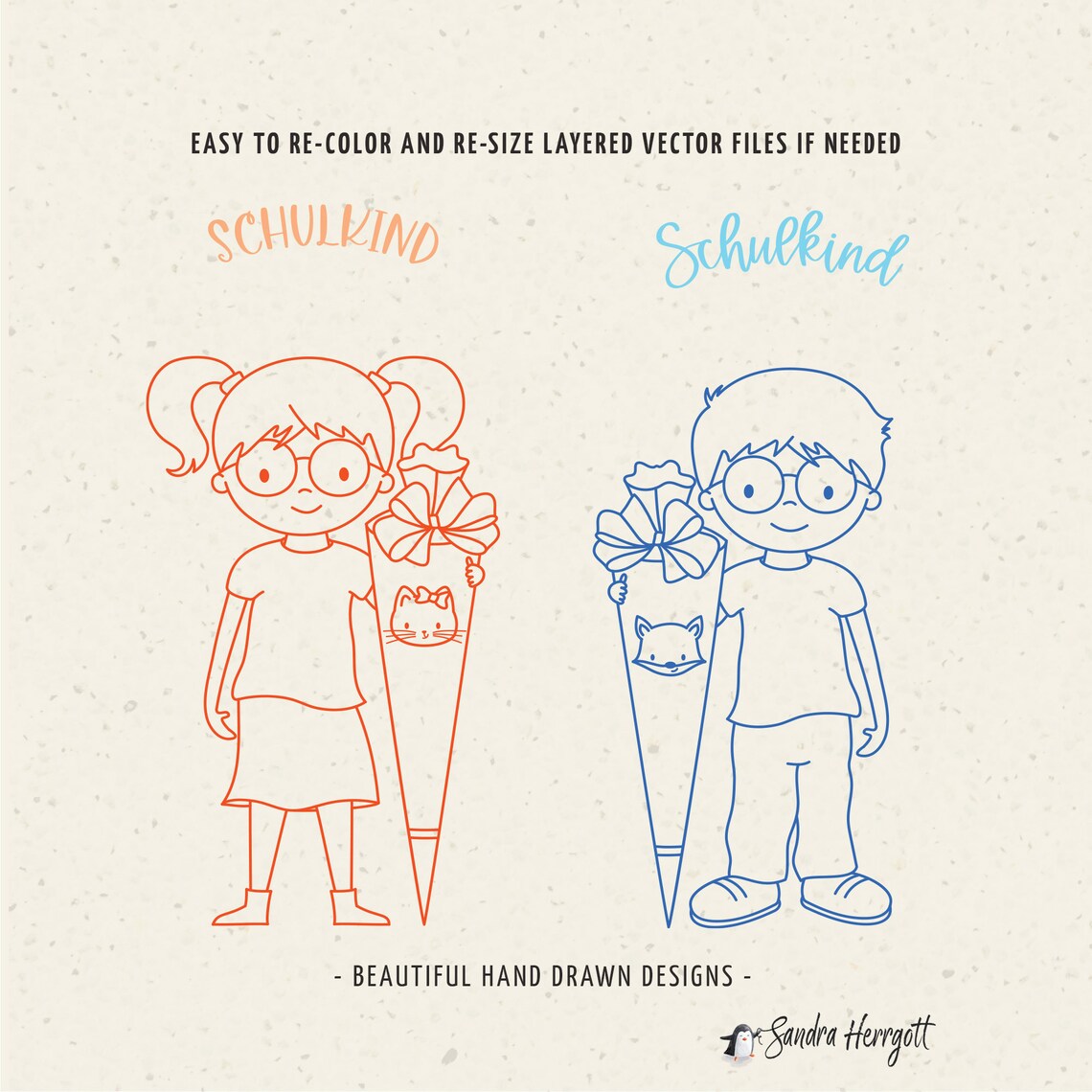 Schulkind Plotterdatei SVG DXF PNG Eps Jpg Schultüte Cricut - Etsy