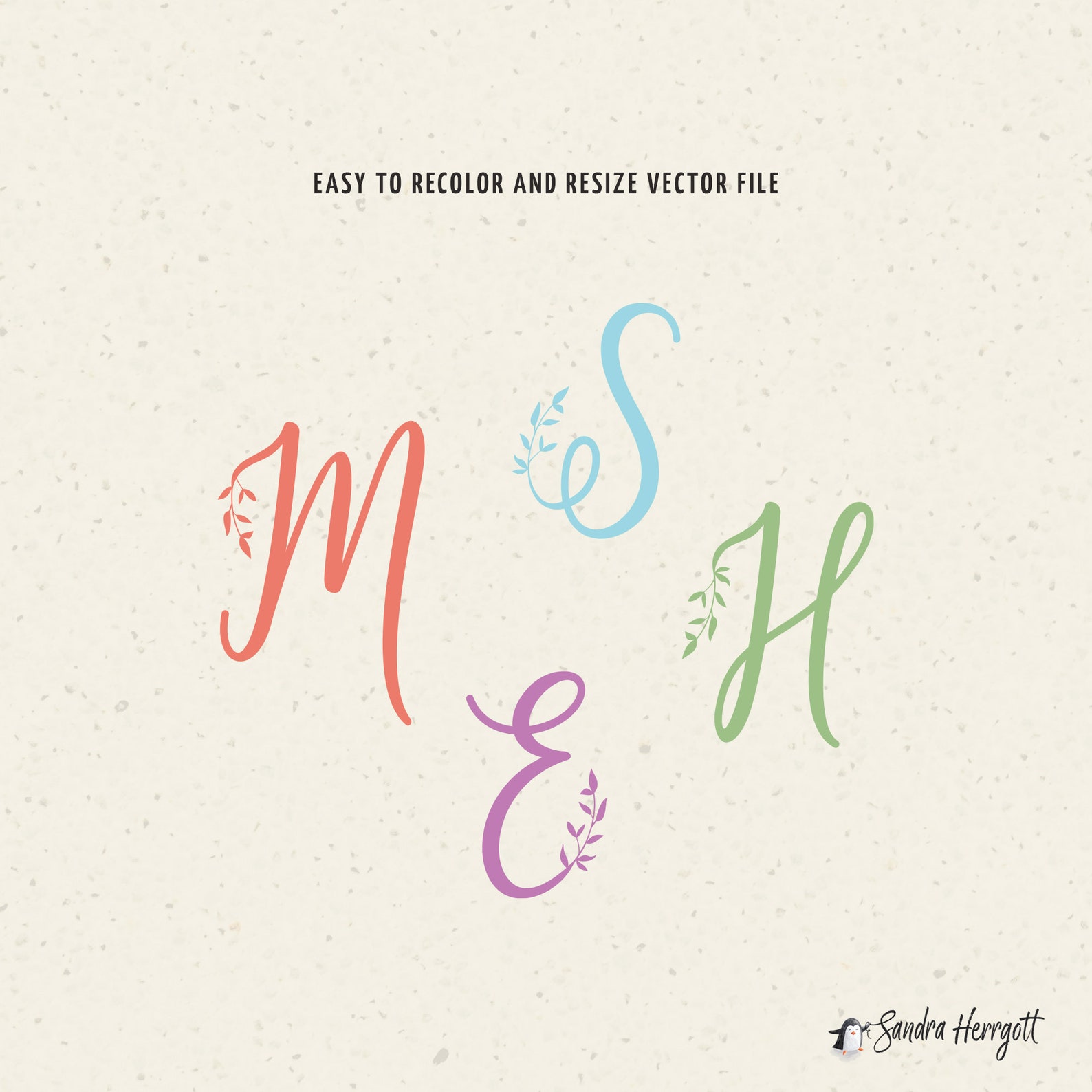 Branch Alphabet Plotter File Svg Dxf Eps Png Jpg Pdf Letter Cricut ...