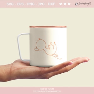 Baby Duck Plotter File Svg Dxf Png Jpg Pdf Bird Cricut Animal ...