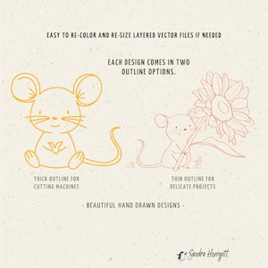 Little Mouse Svg Bundle - Animals Cut File, Cute Cutting File ...