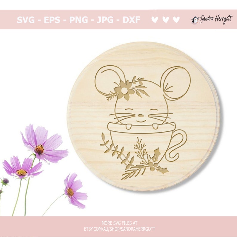 Christmas Mouse Plotter File Svg Bundle Dxf Eps Png Jpg Cute - Etsy