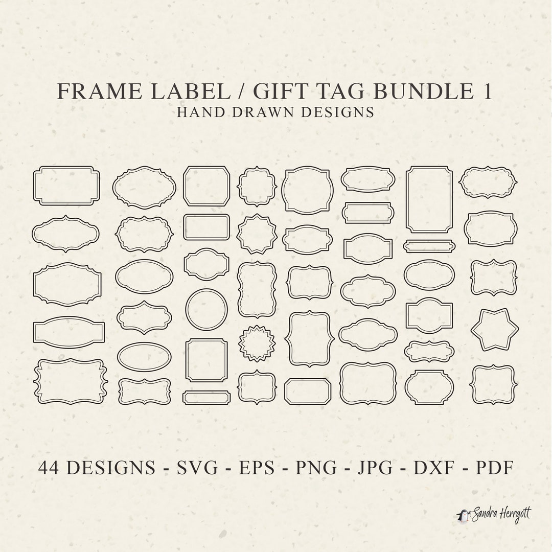 Photo Frame Plotter File Svg Dxf Png Jpg Vintage Picture Cricut Border ...