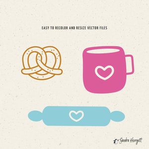 Baking Plotter File Svg Dxf Png Eps Jpg Cooking Cricut Cupcake ...