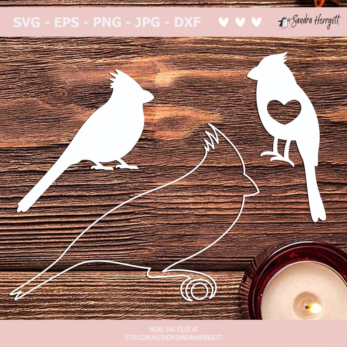 Cardinal Bird Plotter File Svg Dxf Png Jpg Memorial Cricut - Etsy