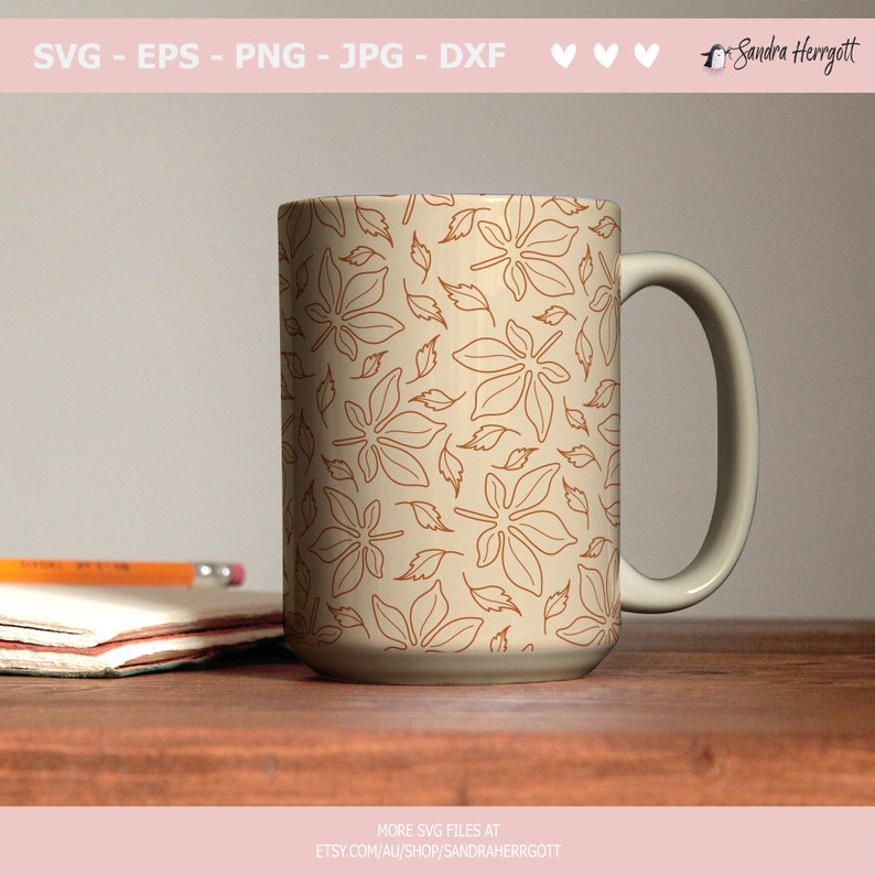 Maple Leaf Pattern Svg Dxf Png Eps Jpg Fall Cricut Autumn - Etsy