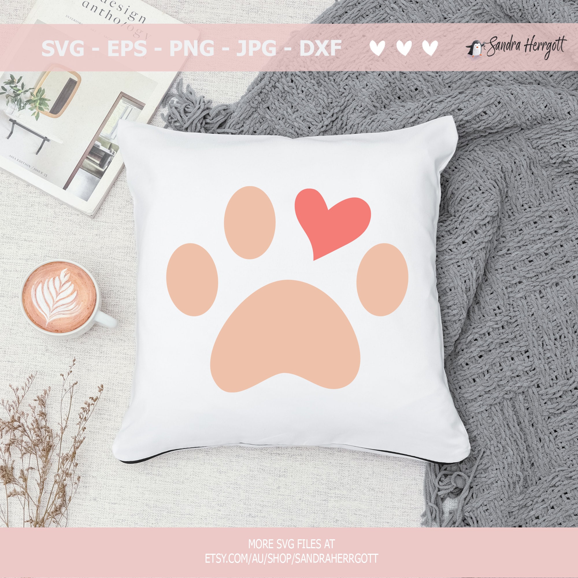 Cute Dog Lover Icon Plotter File Svg Dxf Png Eps Jpg Puppy Paw - Etsy