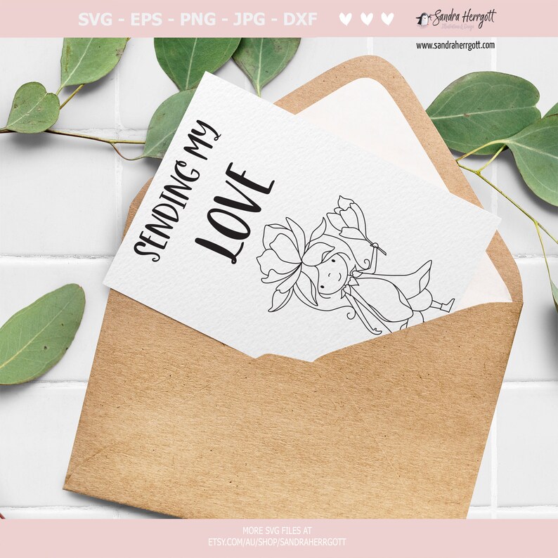 Cute Flower Girl Plotter File Svg Dxf Eps Png Jpg Nursery | Etsy Australia