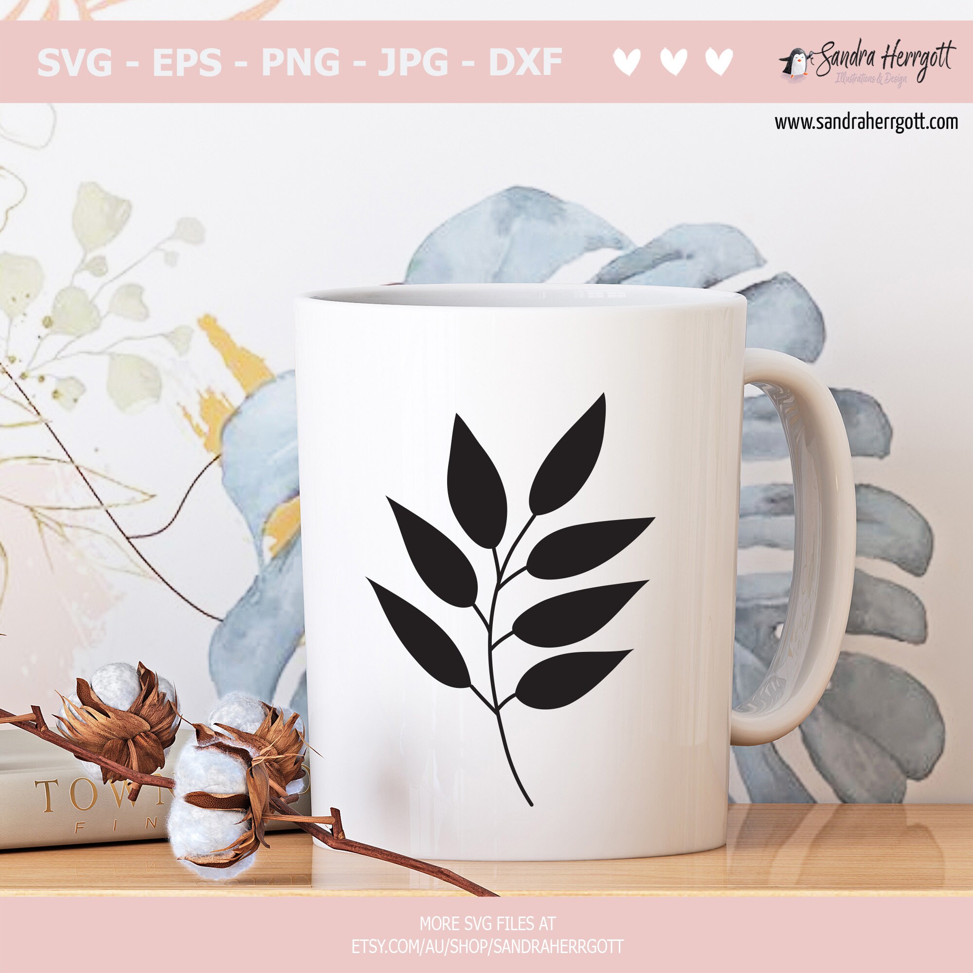 Blätter Plotterdatei svg Dxf Eps Png Jpg Herbst Cricut Herbst ...