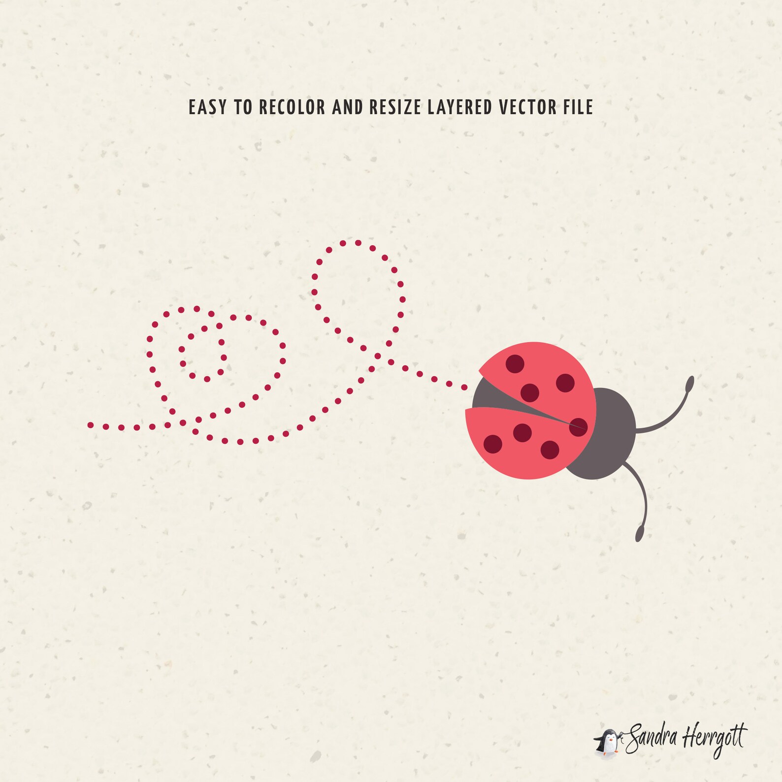 Ladybug Path Plotter File Svg Dxf Png Jpg Insect Cricut Cute Silhouette ...