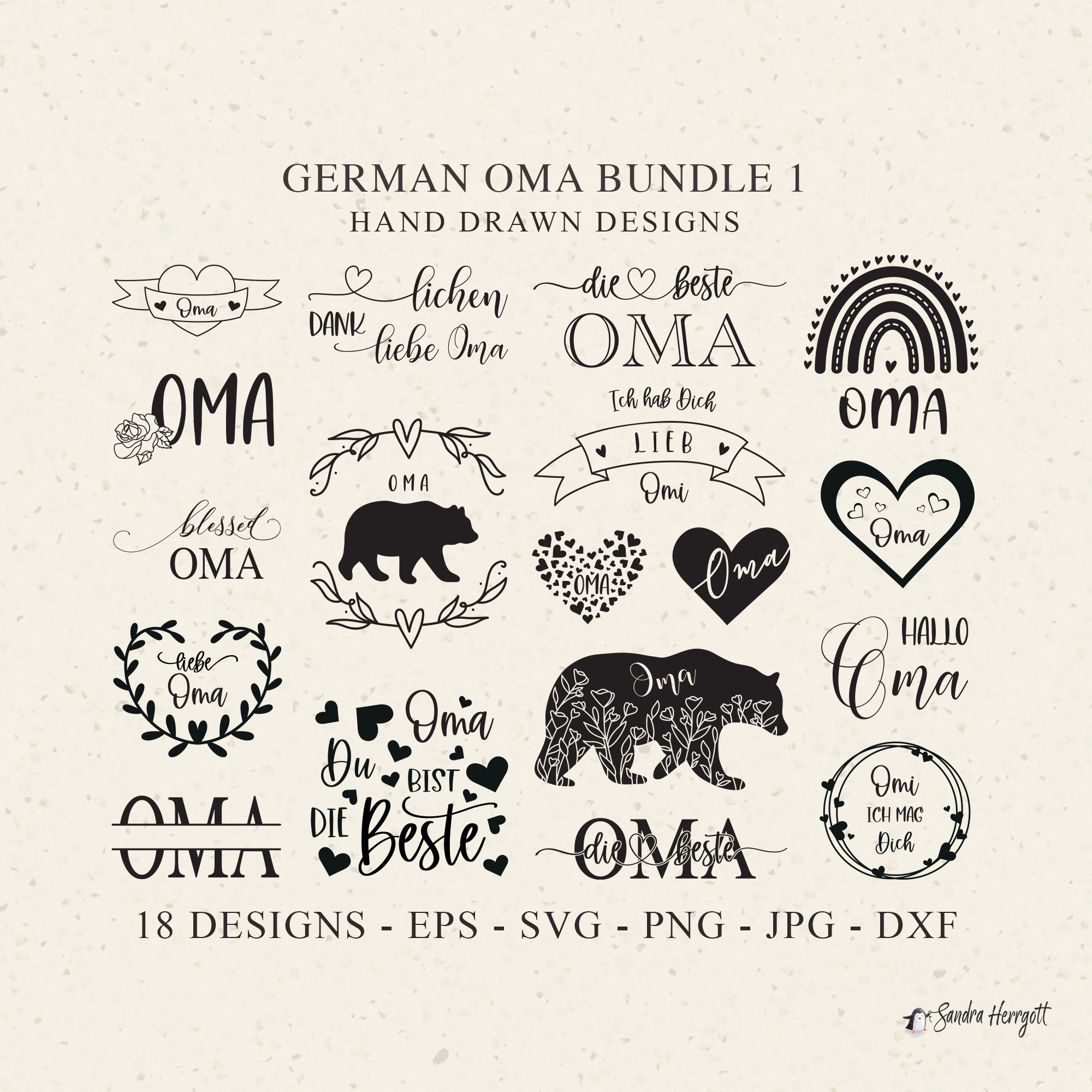 Oma Plotterdatei SVG DXF Liebe Omi Cricut Kranz Spalt - Etsy.de