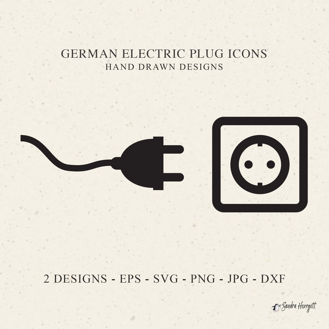 German Electric Plug Plotter File Svg Dxf Png Jpg Eps Outlet - Etsy