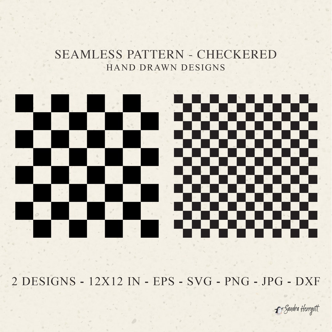 Checkered Seamless Pattern Svg Dxf Png Eps Jpg Cricut Background ...