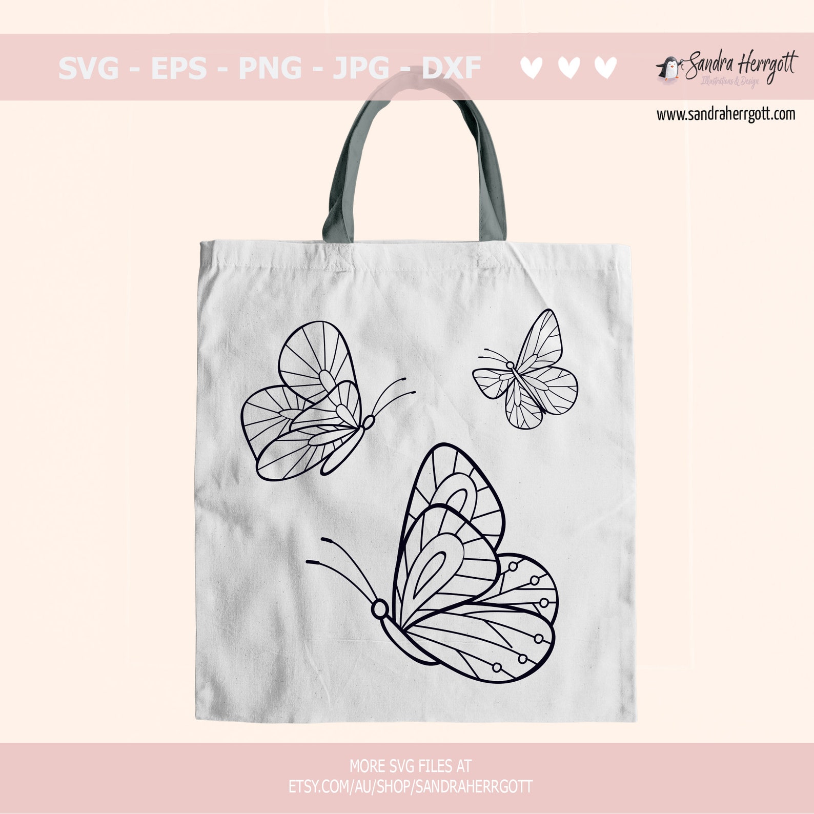Butterfly Plotter File Svg Dxf Eps Png Jpg Insect Cricut Cute - Etsy