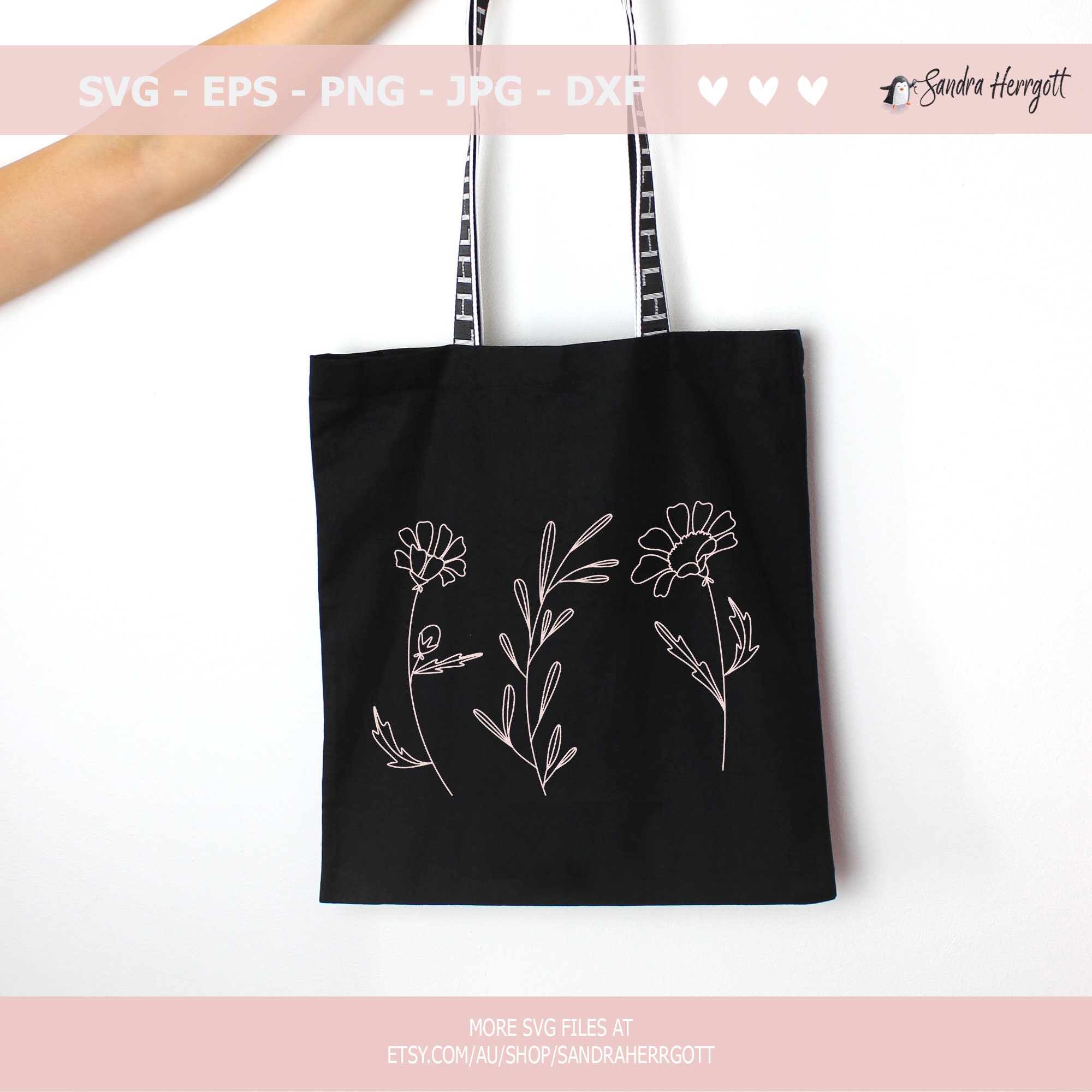 Wildblumen Plotterdatei Svg Dxf Eps Png pdf jpg Floral Cricut - Etsy.de