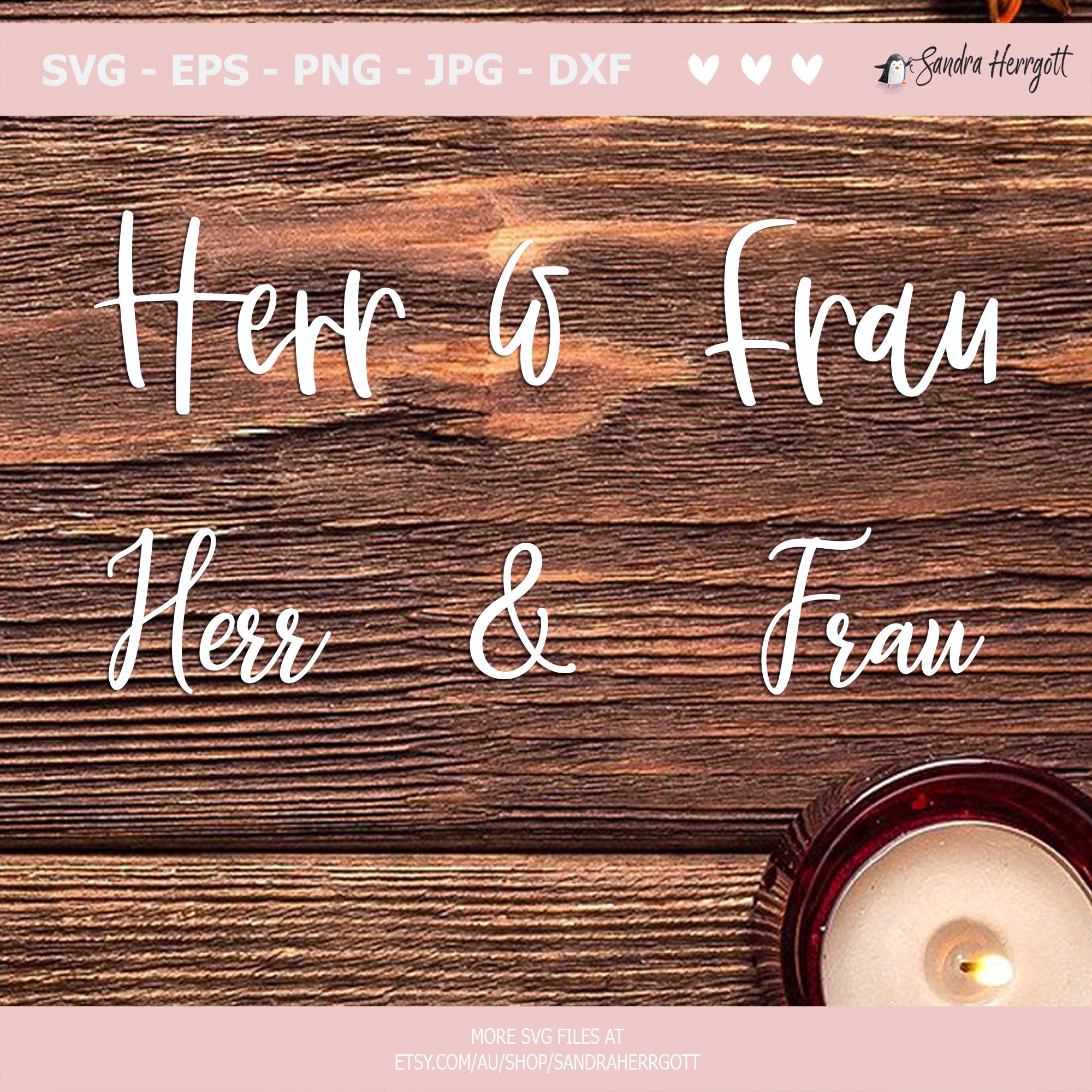 German Herr & Frau Plotter File Svg Dxf Eps Png Jpg Split | Etsy