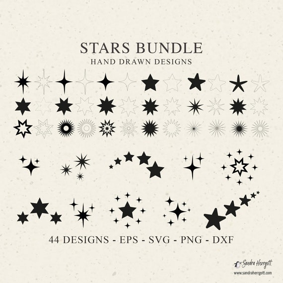 Star SVG, Stars SVG, Star Clipart, Star Vector, Star SVG, 60% OFF