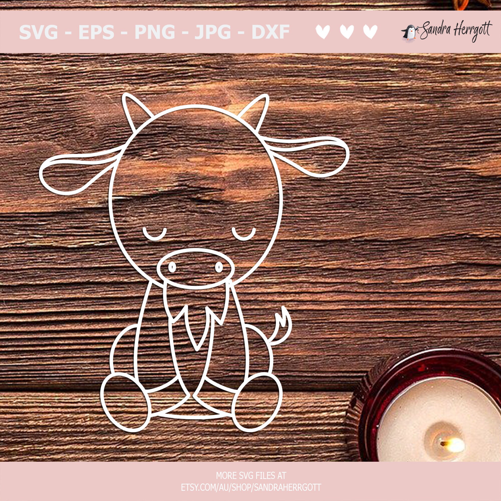 Farm Animal Plotter File Svg Dxf Eps Png Jpg Cute Baby Cat Dog - Etsy ...