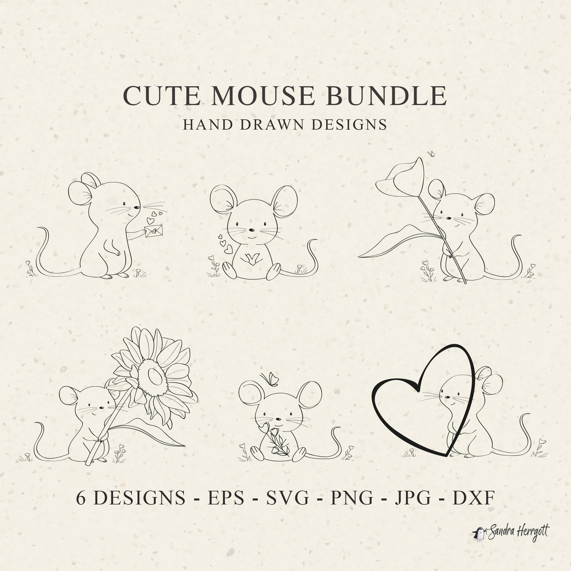 Little Mouse Svg Bundle Animals Cut File Cute Cutting File - Etsy