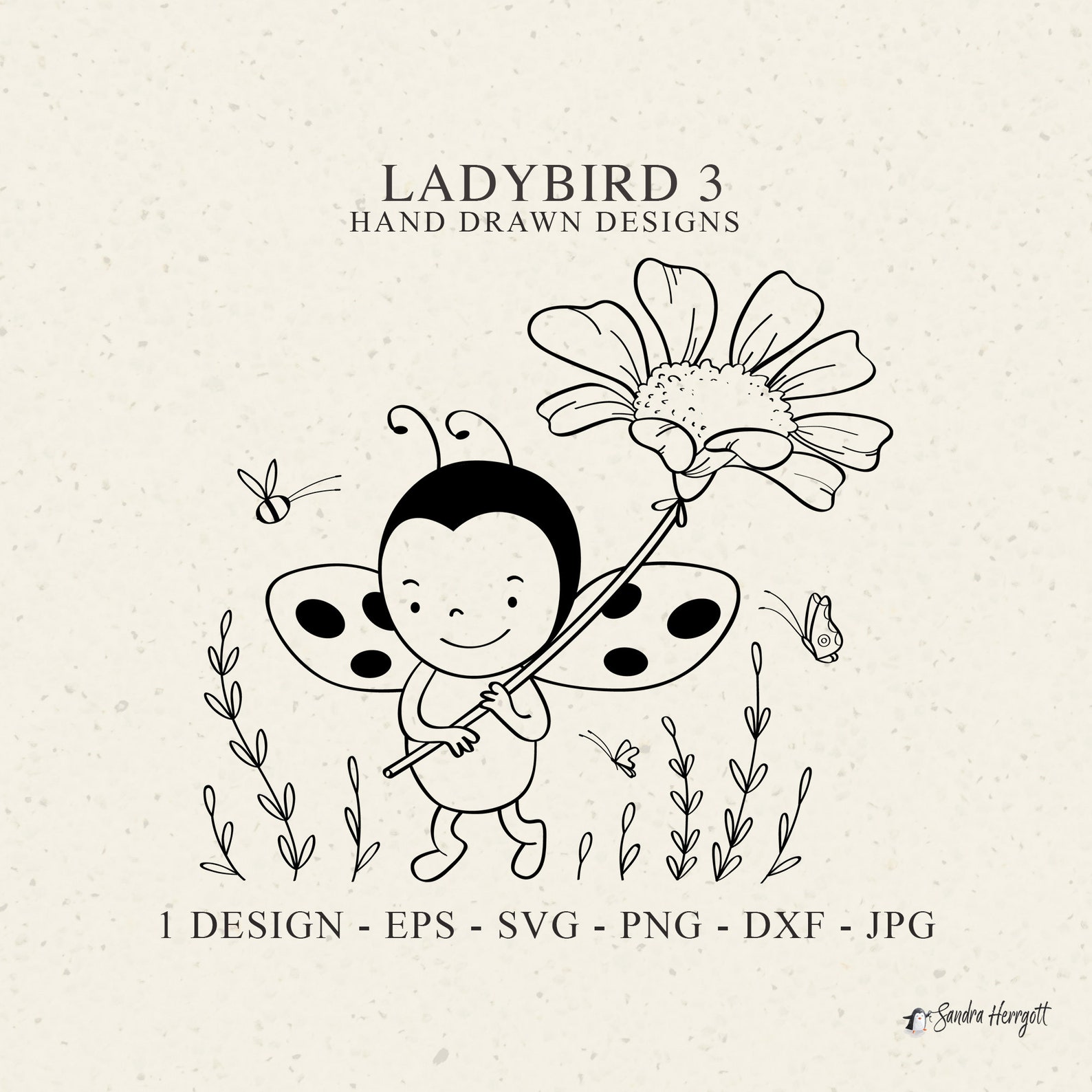 Ladybug Plotter File Svg Dxf Eps Png Jpg Ladybird Cricut Baby - Etsy