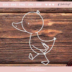 Baby Duck Plotter File Svg Dxf Png Jpg Pdf Bird Cricut Animal ...