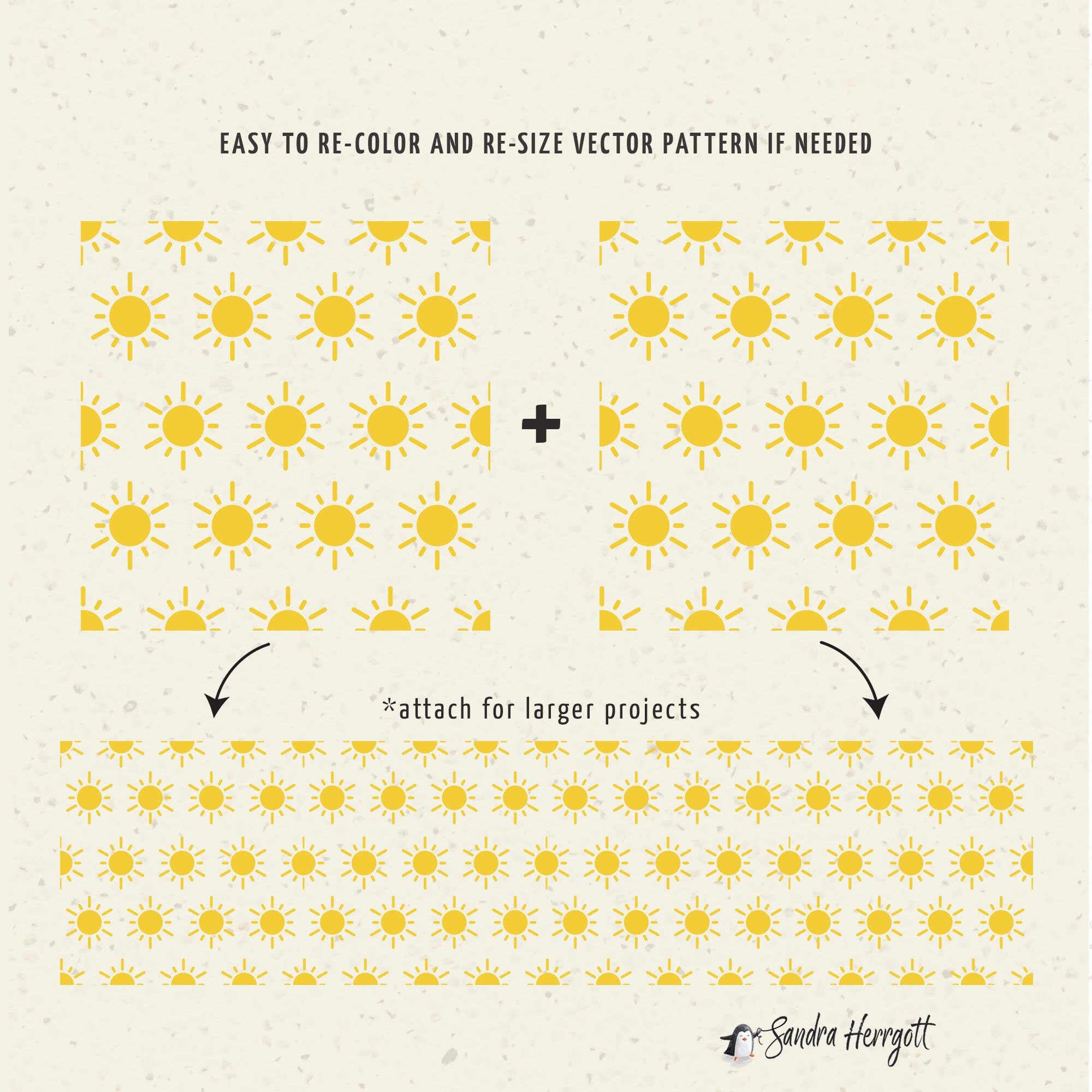 Sun Seamless Pattern SVG DXF PNG Eps Jpg Celestial Cricut - Etsy