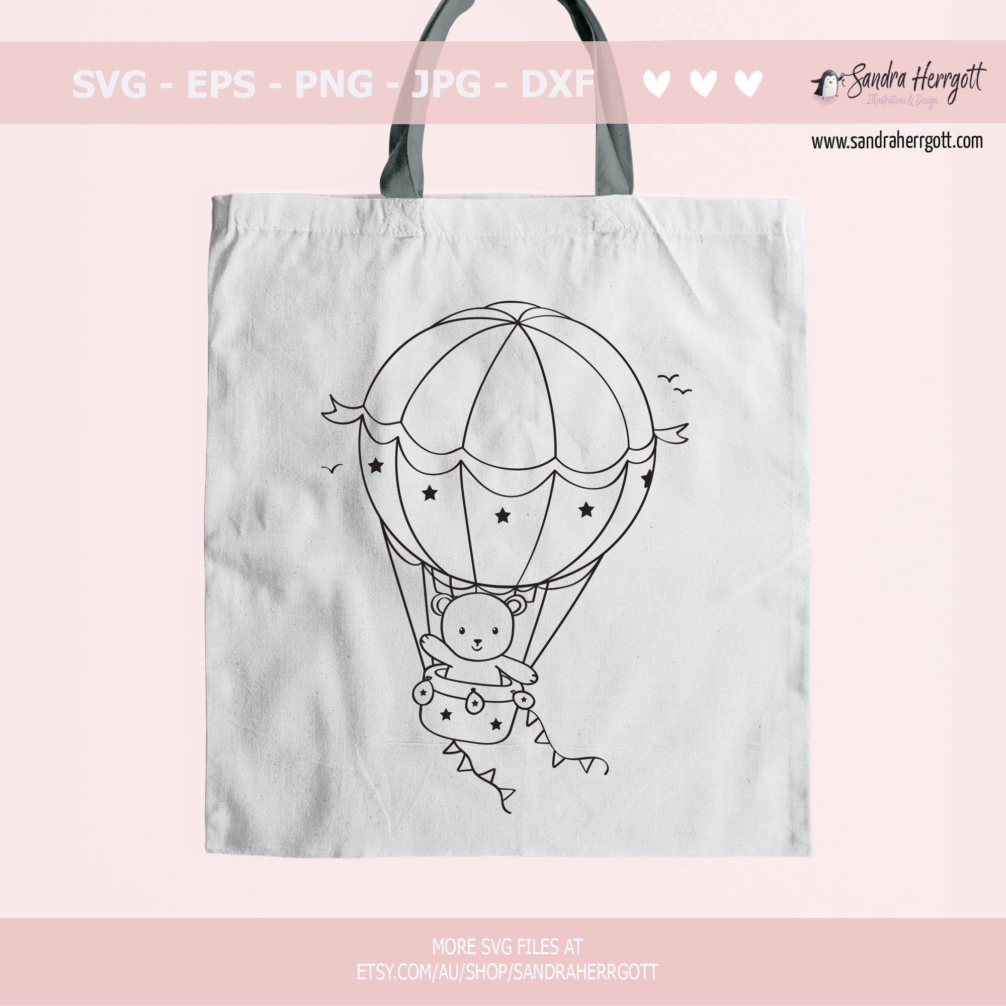 Set of 2 Teddy Bear Svg Clipart Files Whimsical Animal Cut - Etsy Australia