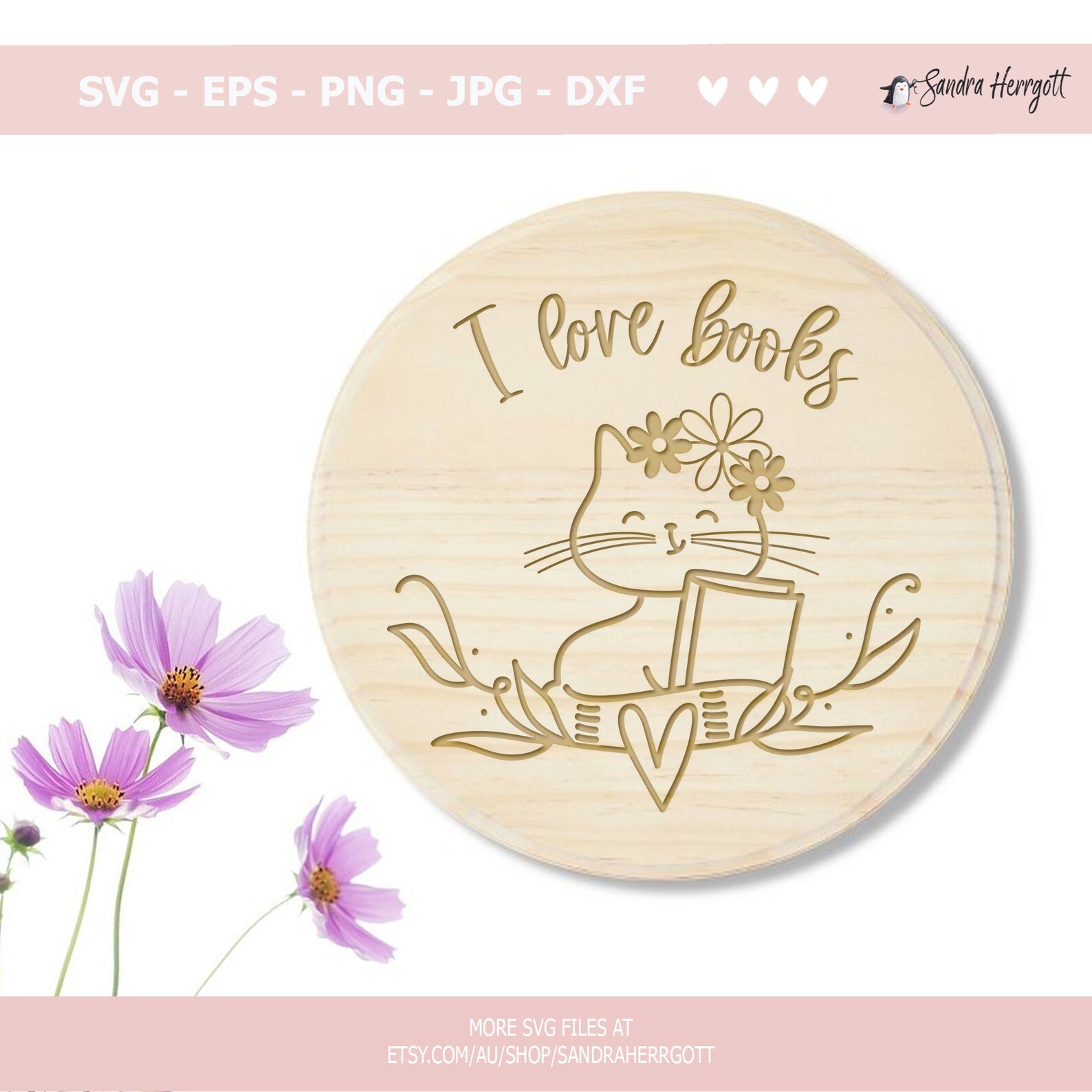 Animal Book Lover Svg Bundle Bear Reading Cricut Cute Cat Book | Etsy