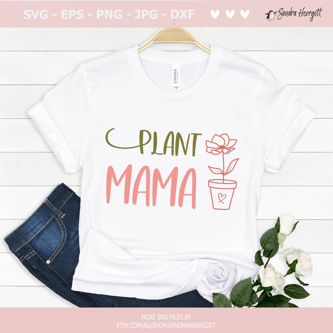 Plant Mama Plotter File Svg Dxf Png Jpg Keep Growing Cricut - Etsy