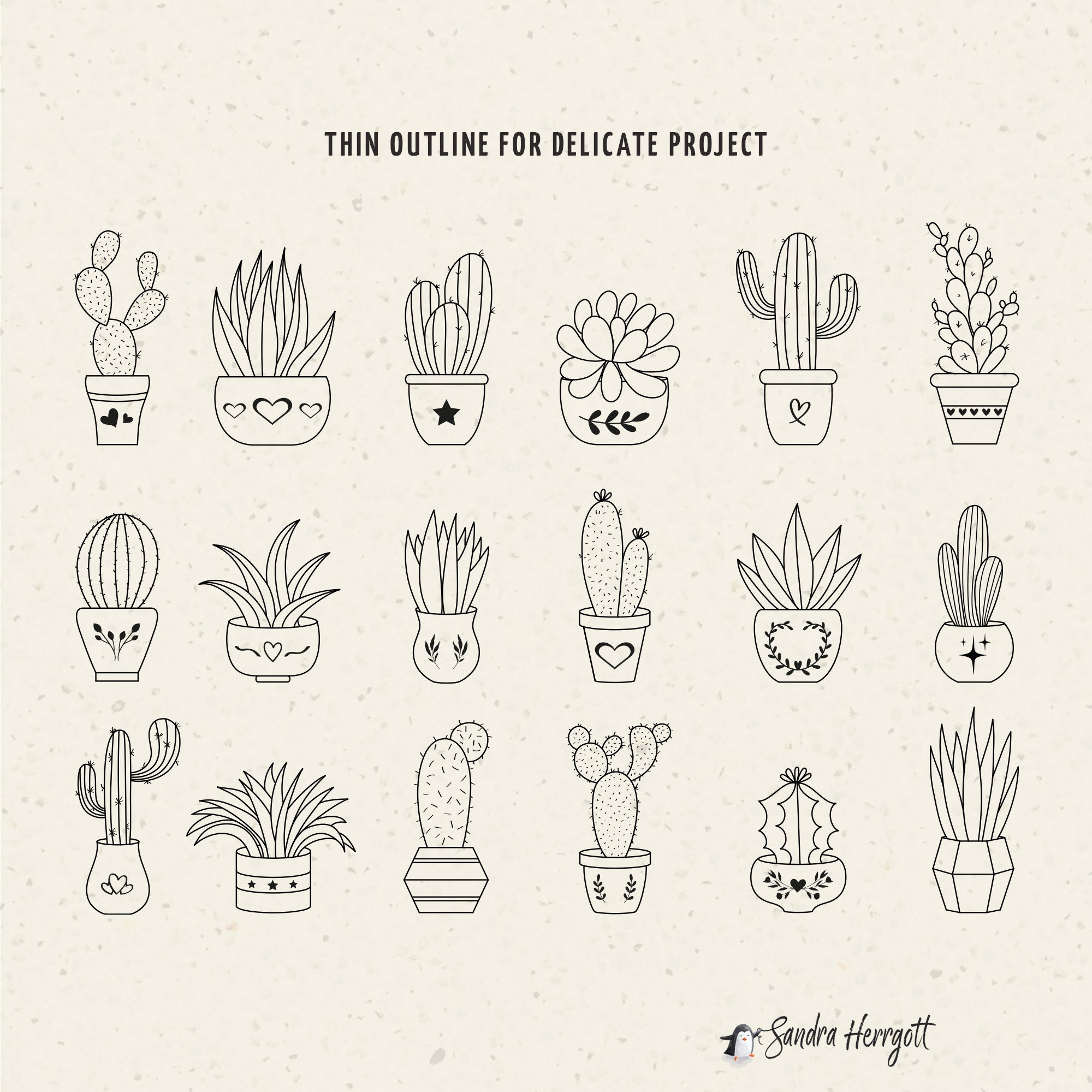 Succulent Pot Plant Plotter File SVG DXF PNG Cactus Cricut - Etsy Australia