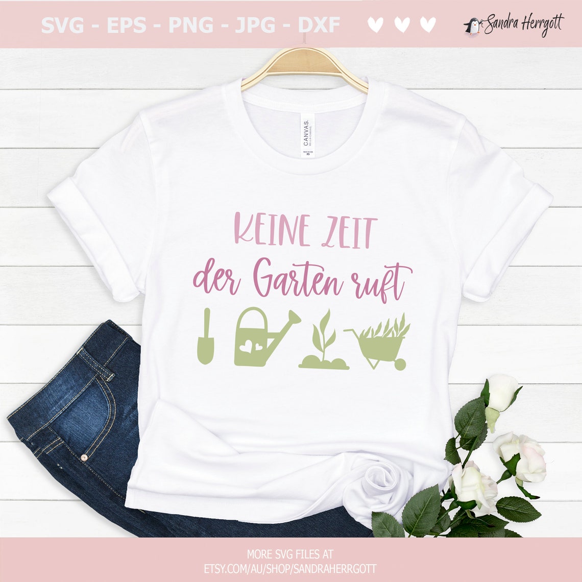 GERMAN Garden Plotter File Svg Dxf Png Jpg Pdf Flower Cricut Florals ...