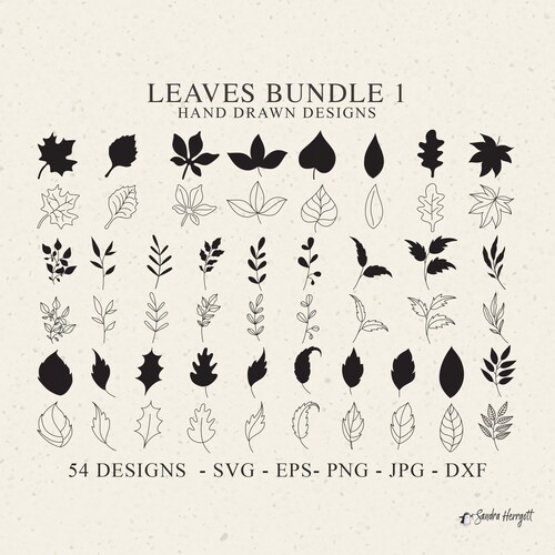 Oak Leaf Pattern Svg Dxf Png Eps Jpg Fall Cricut Autumn - Etsy