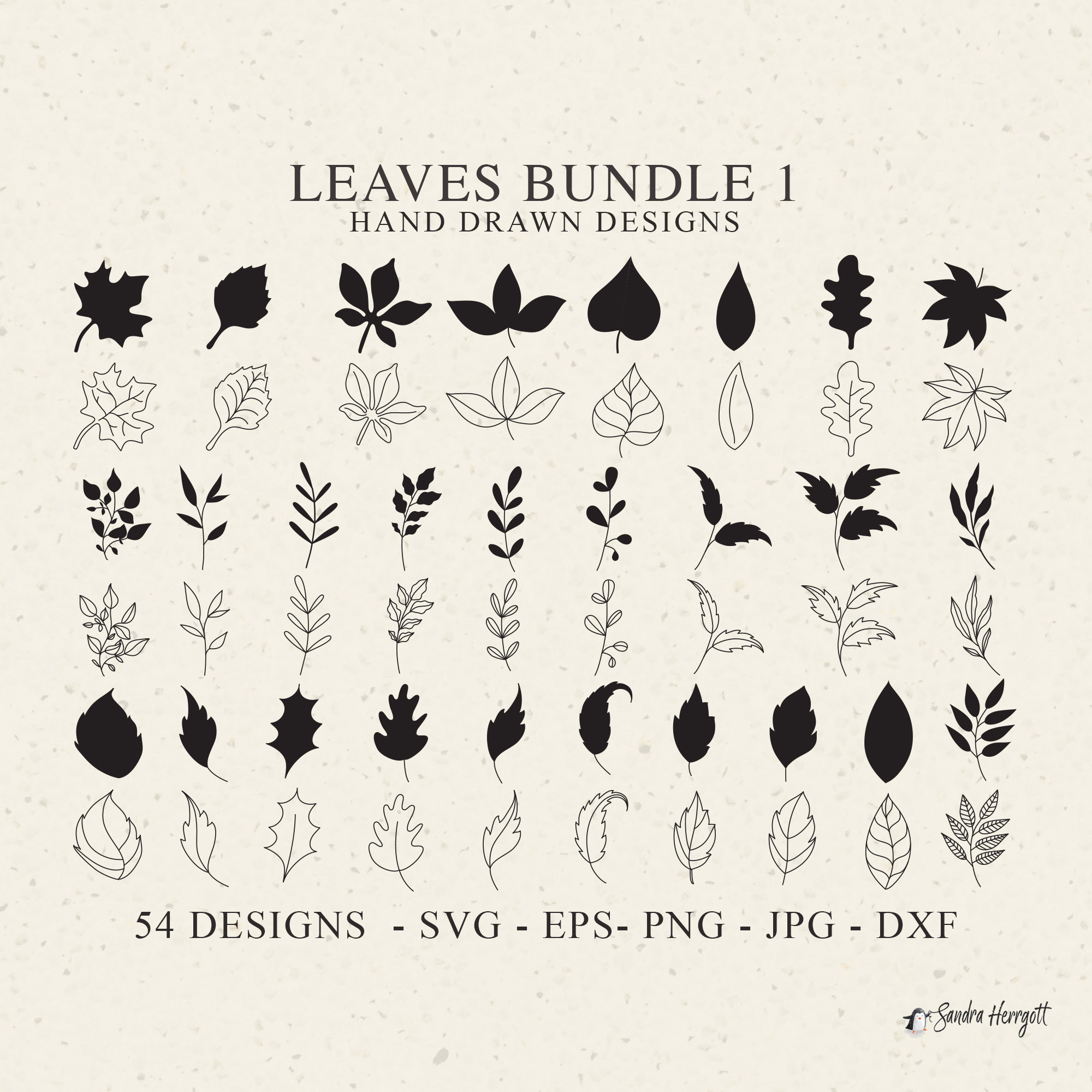 Blätter Plotterdatei Svg Dxf Eps Png Jpg Herbst Cricut Herbst - Etsy.de