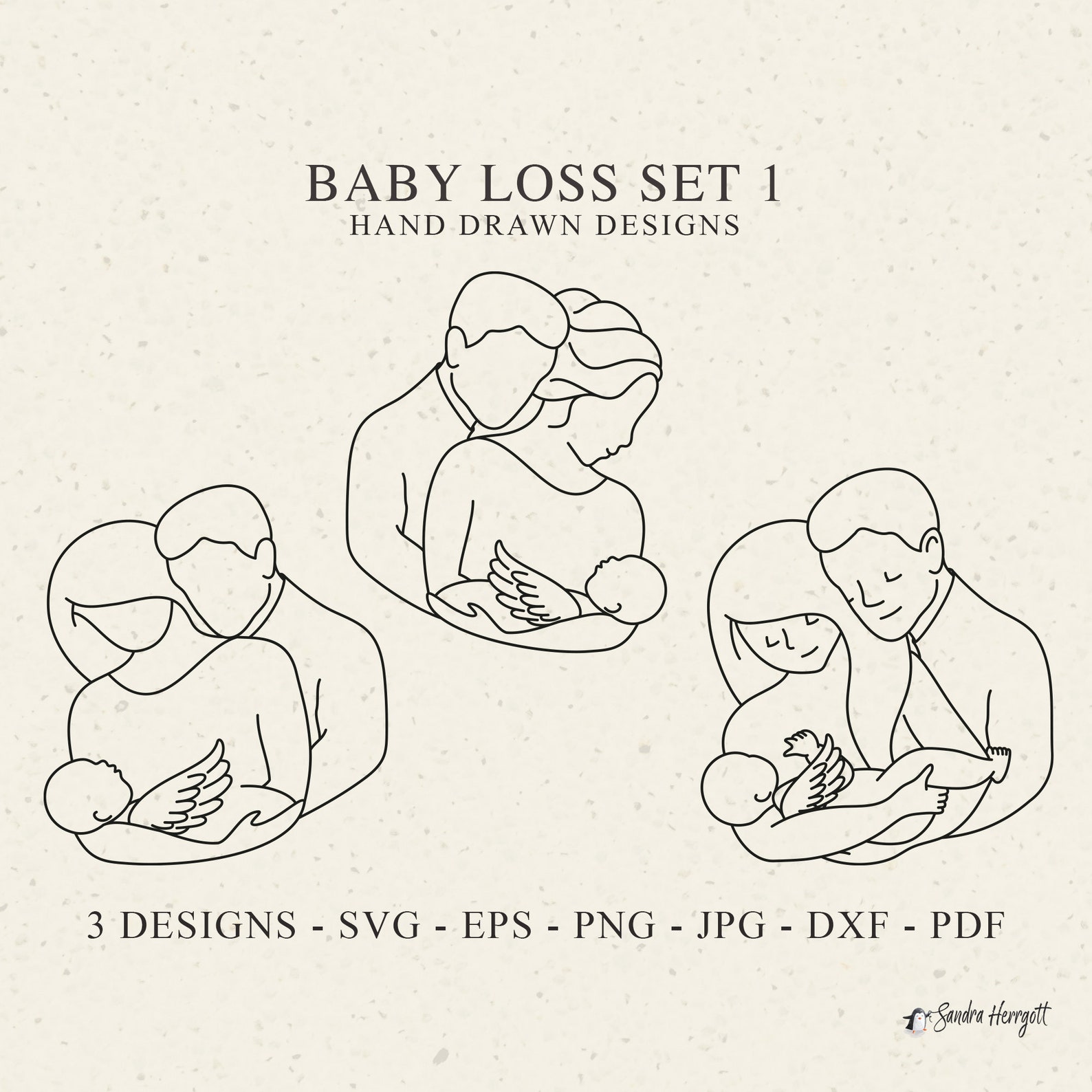 Baby Loss Plotter File Svg Dxf Png Jpg Memorial Cricut Silhouette Child ...
