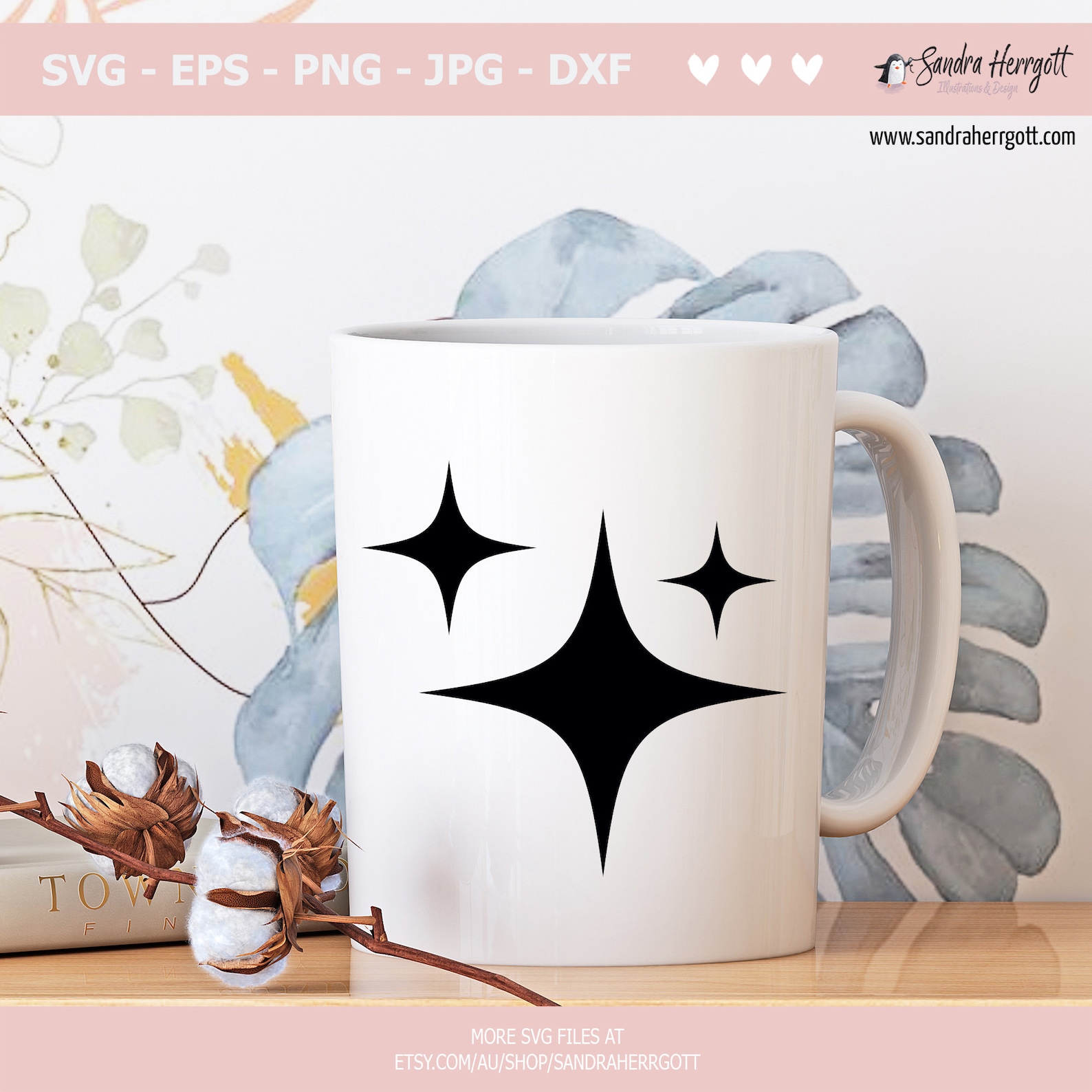 Star Svg Bundle, Sparkling Stars Svg Dxf Png Eps, Star Cut Files, Star ...