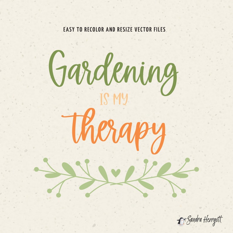 Plant Lover Plotter File Svg Dxf Png Jpg Gardening is Therapy - Etsy