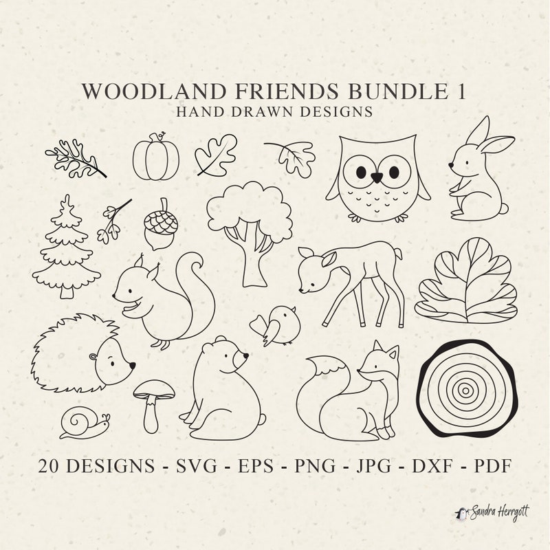 Woodland Friends - Etsy