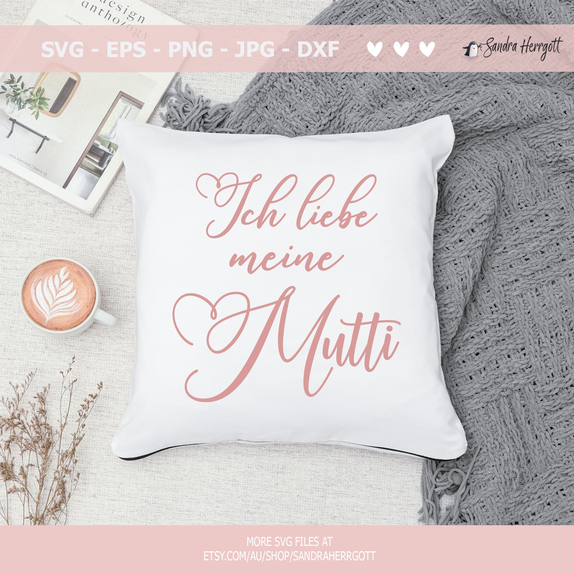 Mutti Plotterdatei SVG DXF Eps Png Jpg Ich liebe meine Mutti - Etsy Schweiz
