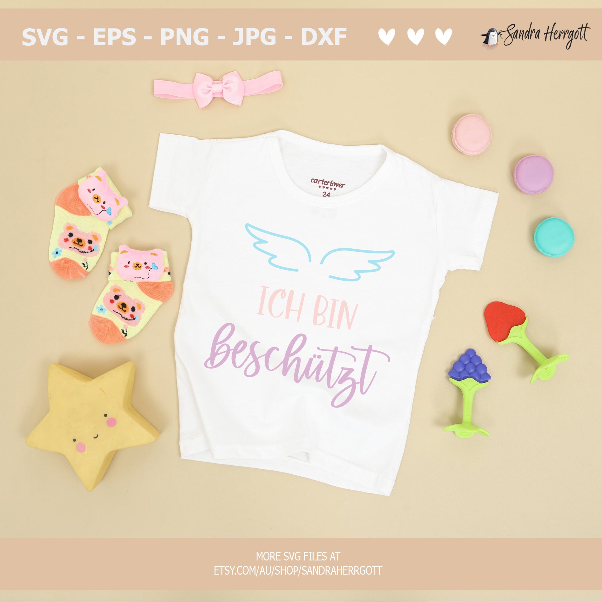 German Baby Quote Plotter File Svg Dxf Png Eps Jpg Pdf Cricut - Etsy