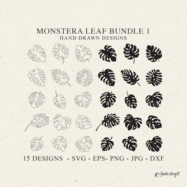 Monstera Leaf - Etsy