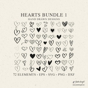 Heart Svg Bundle Hearts Svg Love Svg Valentine Days Svg | Etsy
