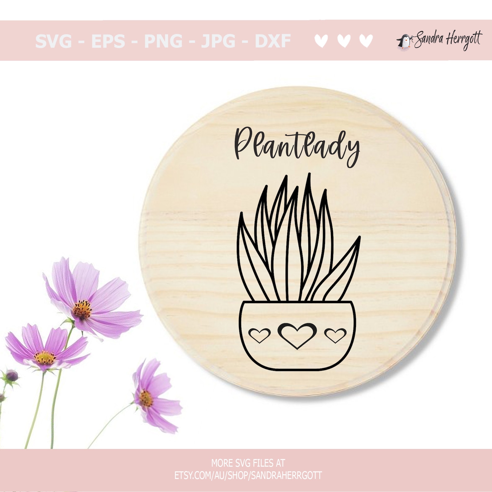 Succulent Pot Plant Plotter File SVG DXF PNG Cactus Cricut | Etsy