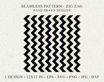 Zig Zag Stencil File - Etsy