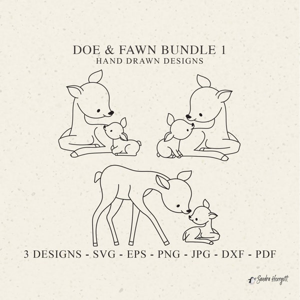 Fawn Svg - Etsy